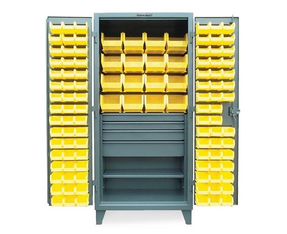 Bin Storage Cabinet With 4 Drawers